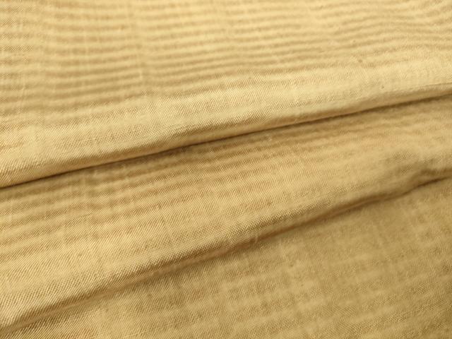 平和屋着物▽上質な紬 　単衣　縞 　正絹　逸品　未使用　DAAS0802az