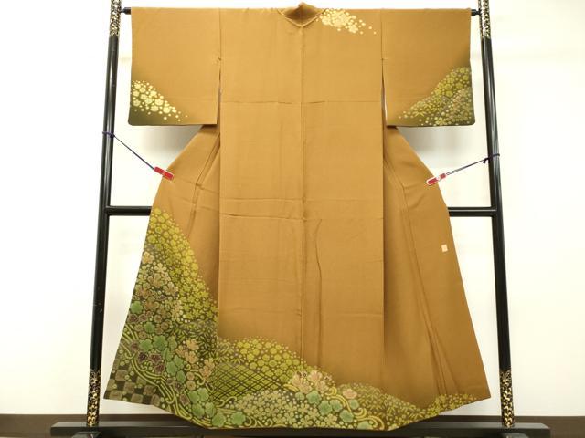 平和屋着物●十日町　名門　滝泰謹製　訪問着　絞り　辻が花　暈し染め　金彩　正絹　逸品　DAAS2007tw