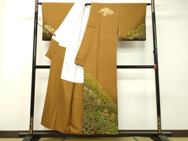 平和屋着物○十日町 名門 滝泰謹製 訪問着 辻が花 絞り 暈し染め