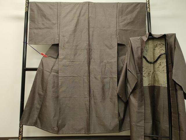 平和屋着物●男性　本場大島紬　アンサンブル　長羽織　80亀甲　総詰め　正絹　逸品　未使用　DAAS2028tw