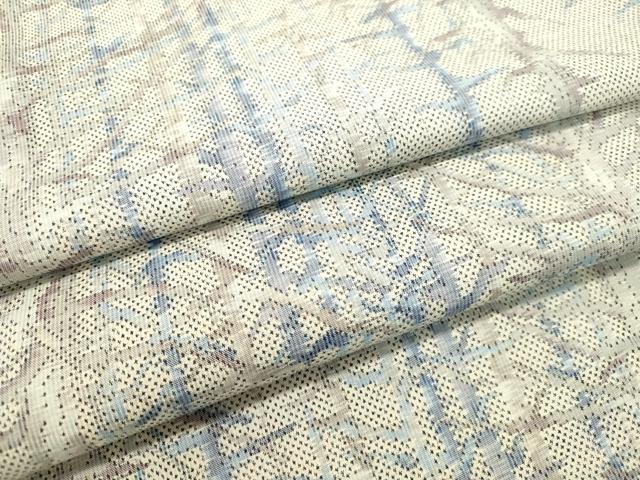 平和屋着物●本場大島紬　白大島　7マルキ　総絣　枝間道　正絹　逸品　DAAS2074tw