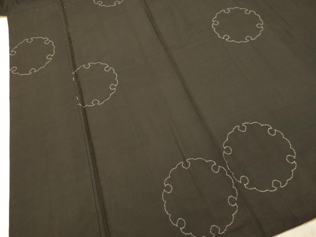 平和屋着物●本場大島紬　7マルキ　地空き　雪輪　正絹　逸品　DAAS2107tw