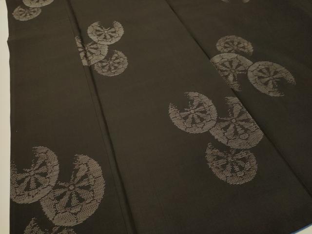 平和屋着物●本場大島紬　地空き　片輪車　やまと誂製　正絹　逸品　DAAS2164tw