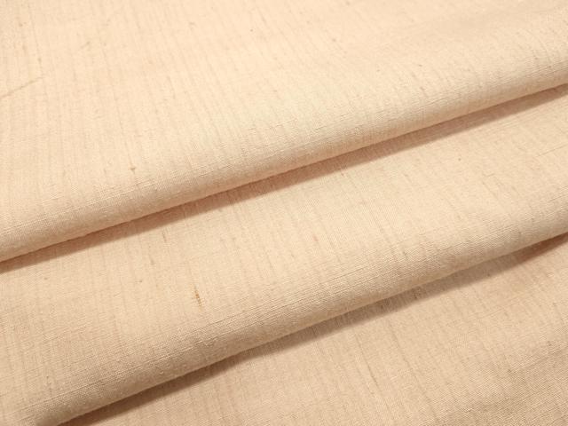 平和屋着物●紅花紬　米沢　シェルピンク色　正絹　逸品　DAAS2350tw