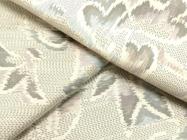 平和屋着物●本場大島紬　白大島　草葉文　正絹　逸品　DAAS2351tw