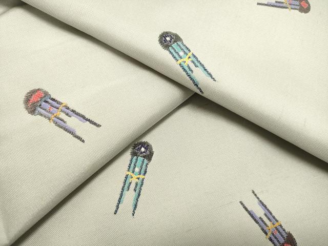 平和屋着物●京の名門・菱屋六右ェ門　紬　楽器文　正絹　逸品　DAAS2495tw