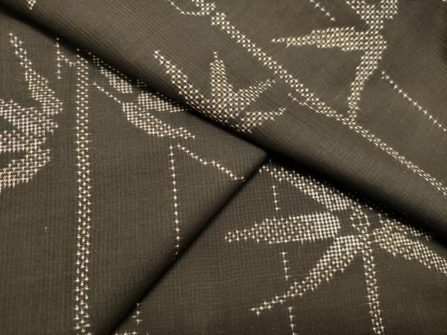 平和屋着物●本場大島紬　7マルキ　笹竹間道　正絹　逸品　DAAS2499tw