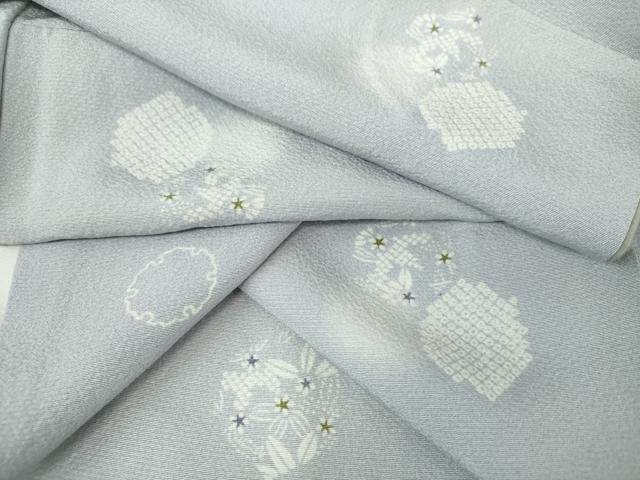 平和屋着物●上質な小紋　草花文　蛍暈し　正絹　逸品　DAAS3066ps