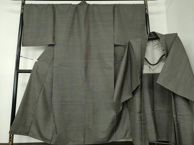 平和屋着物●男性　本場大島紬　アンサンブル　キングサイズ　長羽織　80亀甲　総詰め　正絹　逸品　DAAS3075ps