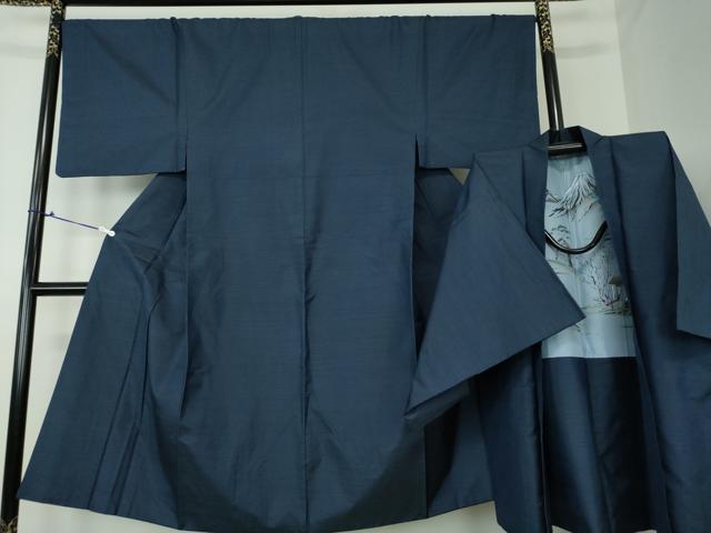 平和屋着物●男性　本場大島紬　アンサンブル　亀甲柄　正絹　逸品　DAAS3085ps