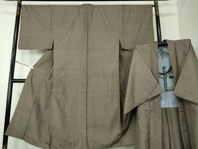 平和屋着物●男性　本場大島紬　アンサンブル　100亀甲　総詰め　正絹　逸品　DAAS3089ps