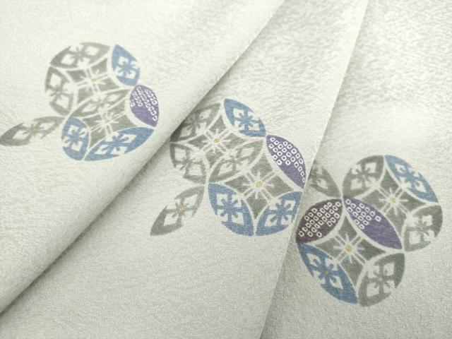 平和屋着物●上質な小紋　七宝花文　金彩　正絹　逸品　DAAS3113ps