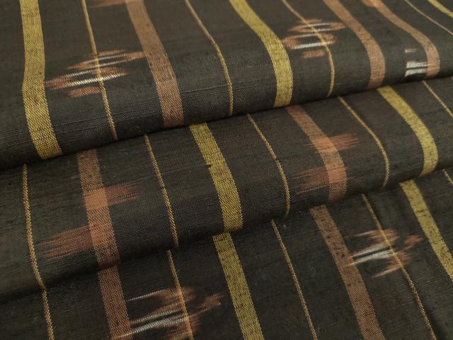 平和屋着物●国指定重要無形文化財　本場久米島紬　手織　トゥイグヮー　正絹　逸品　DAAS3128ps