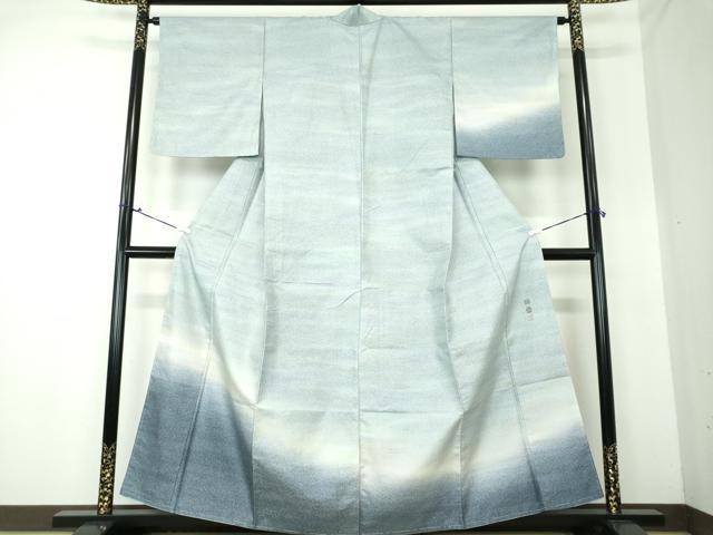 平和屋着物●訪問着　紬地　瑞雲作　霞文　正絹　逸品　未使用　DAAS3129ps