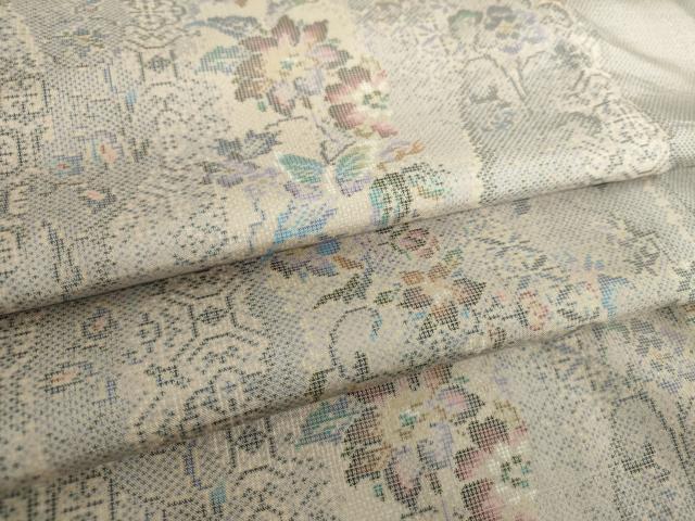 平和屋着物●本場大島紬　9マルキ　舞蝶花文　正絹　逸品　DAAS3363ps