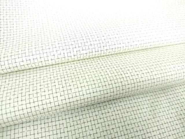 平和屋着物●本場縞大島紬　格子　正絹　逸品　DAAS3388ps