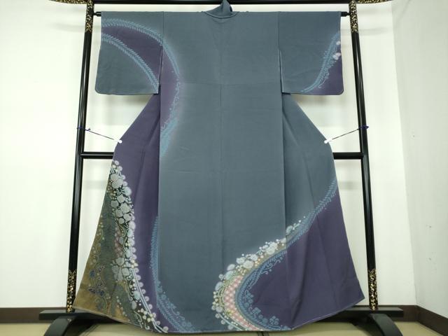 平和屋着物●訪問着　絞り　辻が花　暈し染め　金彩　正絹　逸品　未使用　DAAS3419ps