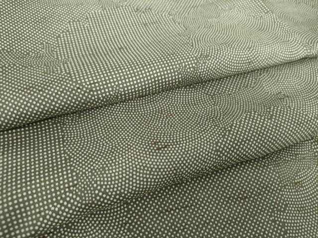 平和屋着物●上質な小紋　紬地　雪輪重ね　正絹　逸品　DAAS3428ps