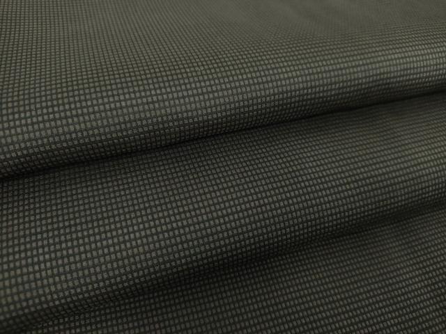 平和屋着物●男性　お召　格子　正絹　逸品　未使用　DAAS3517ps