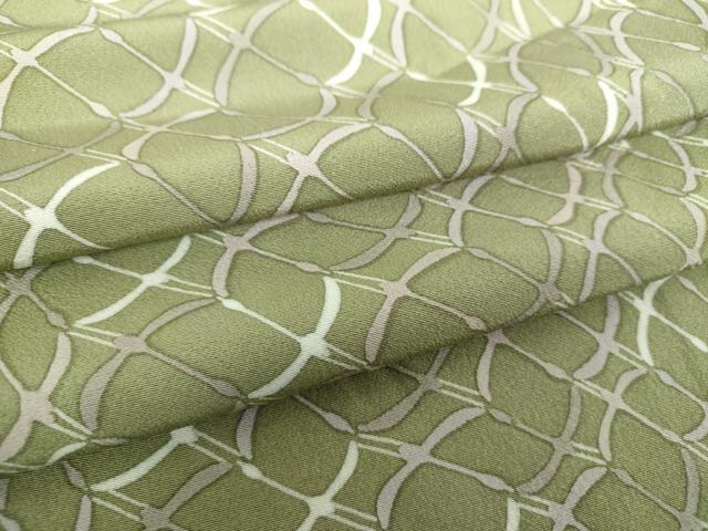 平和屋着物●上質な小紋　飛鳥網目文　越後屋扱い　正絹　逸品　DAAS3519ps