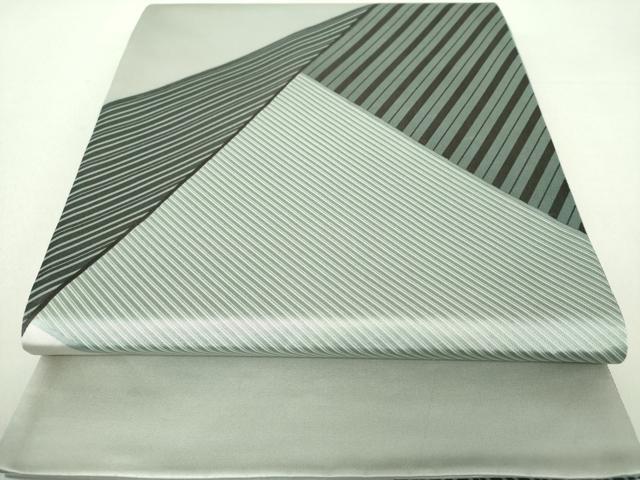 平和屋着物●染色作家　斉藤三才　太鼓柄袋帯　斜線文　正絹　逸品　DAAS3558ps