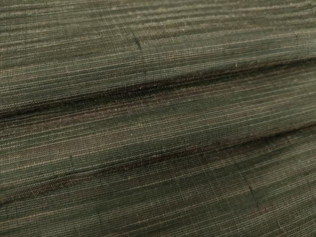 平和屋着物●上質な紬　横縞　正絹　逸品　DAAS3672ps