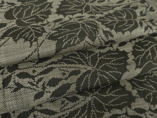 平和屋着物●本場大島紬　9マルキ　草花文　正絹　逸品　DAAS3685ps