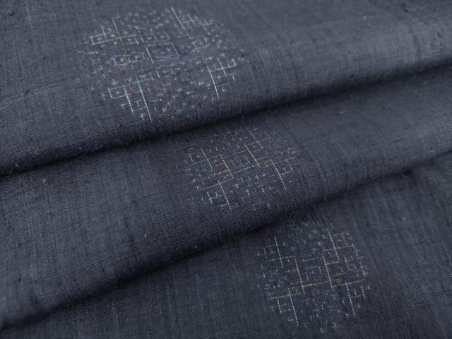 平和屋着物●本場結城紬　重要無形文化財　丸文　三越扱い　正絹　逸品　DAAS3742ps