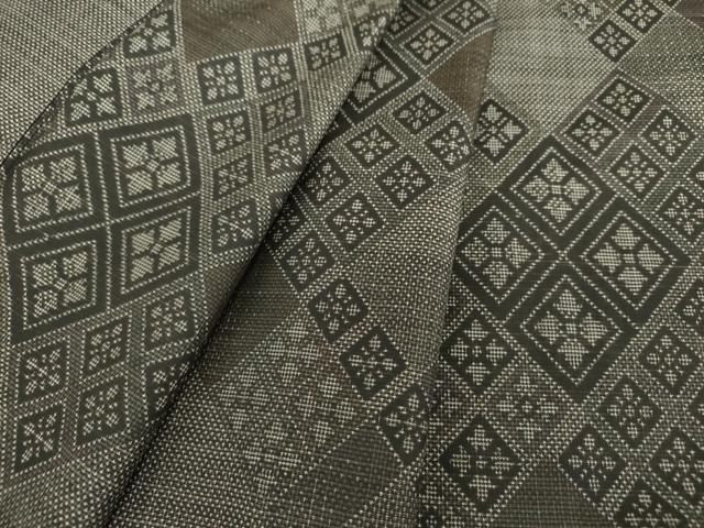 平和屋着物●本場大島紬　9マルキ　花菱文　ますいわ屋扱い　正絹　逸品　DAAS3764ps