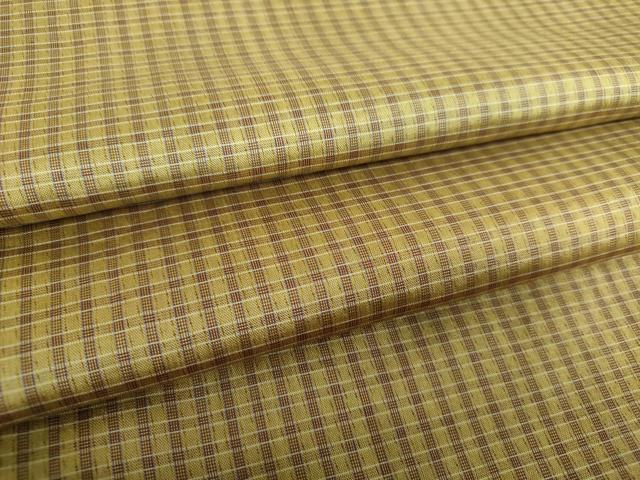 平和屋着物●男性　本場縞大島紬　格子　正絹　逸品　DAAS3831ps