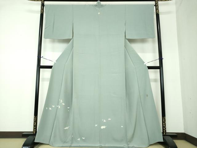 平和屋着物●京加賀糸目友禅作家　山崎巌　色留袖　舞花文　正絹　逸品　DAAS3886ps