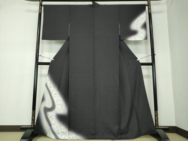 平和屋着物●訪問着　四つ葉のクローバー　鹿の子文様　暈し染め　健勝苑扱い　正絹　逸品　DAAS3915ps