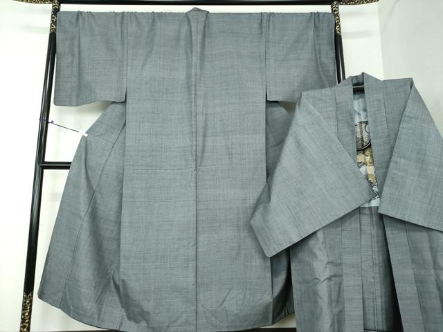 平和屋着物●男性　本場大島紬　アンサンブル　長羽織　150亀甲　総詰め　正絹　逸品　DAAS3938ps