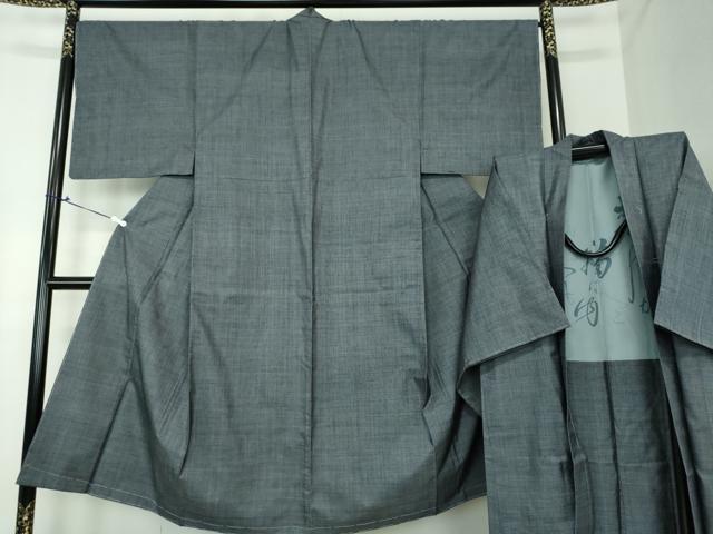 平和屋着物●男性　本場大島紬　アンサンブル　長羽織　120亀甲　総詰め　三越扱い　正絹　逸品　未使用　DAAS3941ps