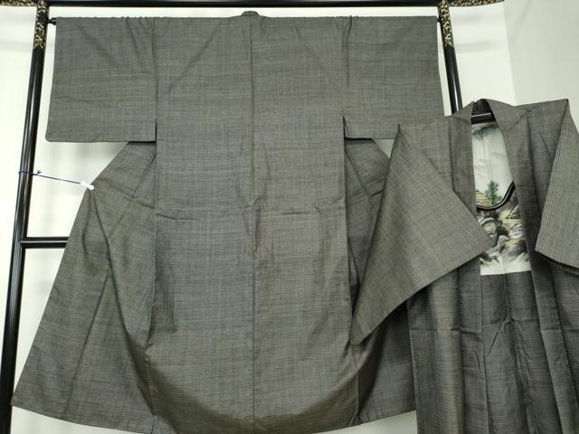 平和屋着物●男性　本場大島紬　アンサンブル　100亀甲　総詰め　正絹　逸品　DAAS3949ps