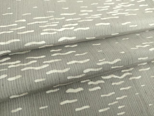 平和屋着物●上質な紬　霞文　正絹　逸品　DAAS3977ps