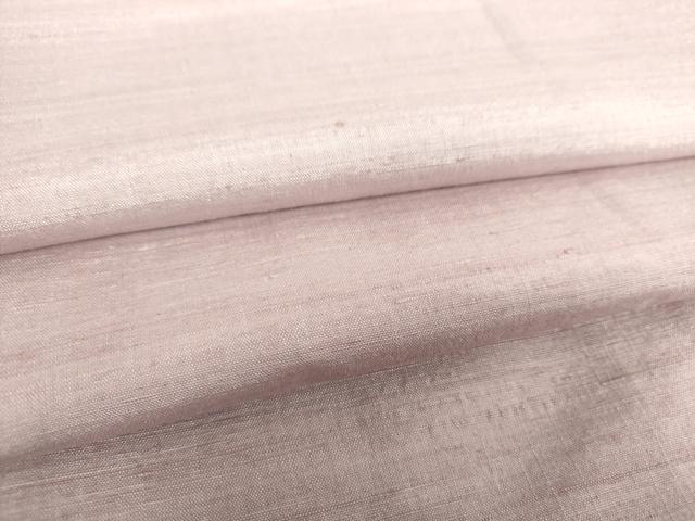 平和屋着物●結城紬　色無地　 枯野色　正絹　逸品　未使用　DAAS4000ps