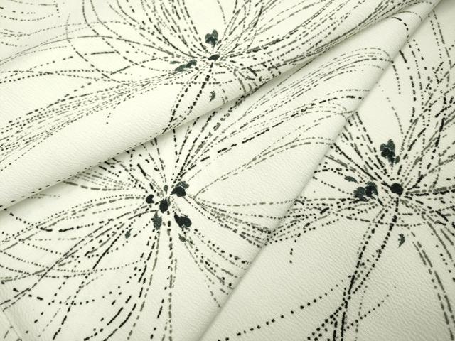 平和屋着物▽小紋　単衣　舞花文　洗える着物　DAAS4085du