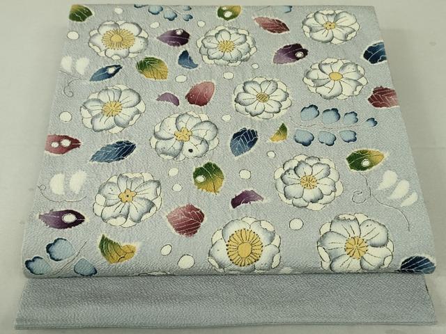 平和屋着物●太鼓柄袋帯　辻が花　鬼しぼ縮緬　正絹　逸品　DAAT0160ob