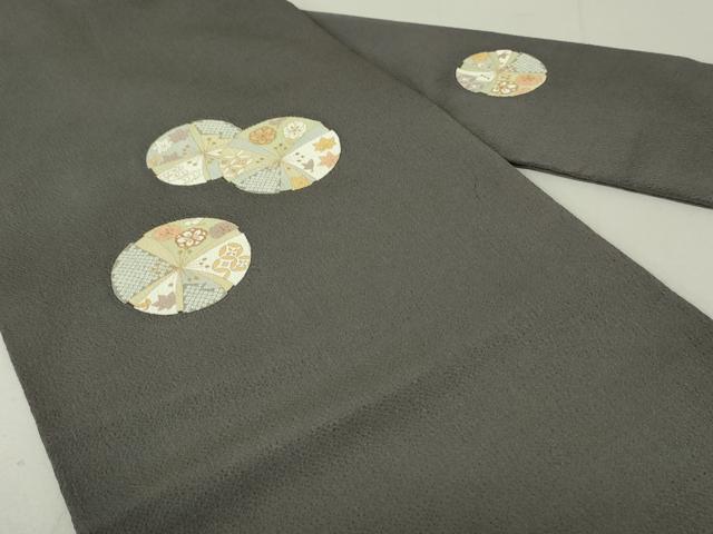 平和屋着物○九寸名古屋帯 花鞠文 金彩 鬼しぼ縮緬 正絹