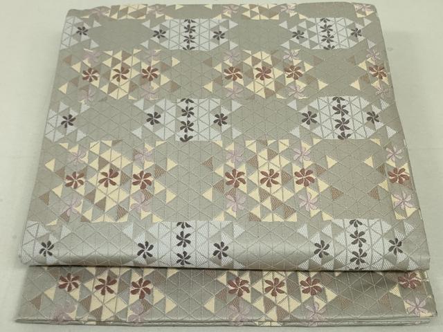 平和屋着物●こむさでもーど・COMME CA DU MODE　六通柄袋帯　唐織　舞花文　やまと誂製　正絹　逸品　DAAT0217ob