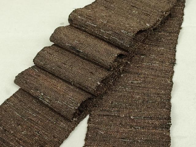 平和屋着物●男性　角帯　紬地　霞文　単帯　正絹　逸品　DAAT0270ob