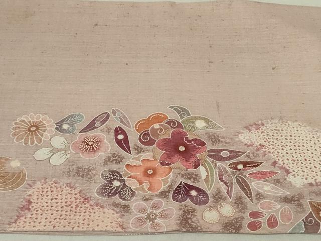 平和屋着物○十七代京屋林蔵 中国三大刺繍 相良刺繍 太鼓