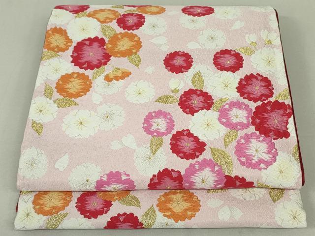 平和屋着物●森英恵・HANAE MORI　西陣　佐々木染織謹製　六通柄袋帯　唐織　古代桜　金糸　証紙付き　正絹　逸品　DAAT0368ob