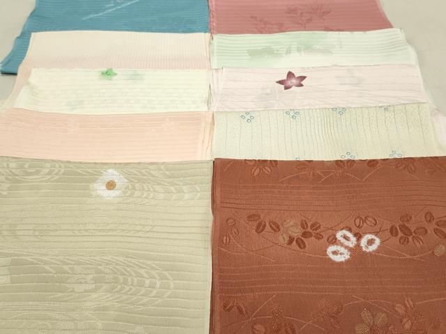 平和屋着物＊夏物　和装小物　帯揚げ10枚　全て正絹　未使用品あり　逸品　DAAT0522by