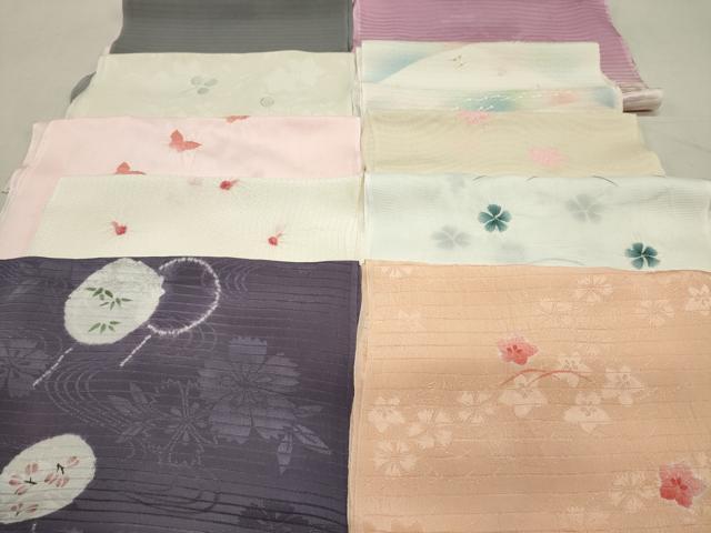 平和屋着物＊夏物　和装小物　帯揚げ10枚　全て正絹　逸品　DAAT0524by