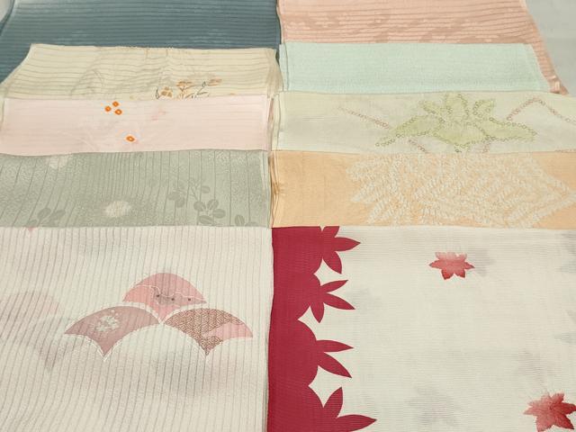 平和屋着物＊夏物　和装小物　帯揚げ10枚　全て正絹　逸品　DAAT0657by