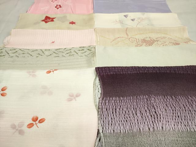 平和屋着物＊夏物　和装小物　帯揚げ10枚　全て正絹　逸品　DAAT0658by