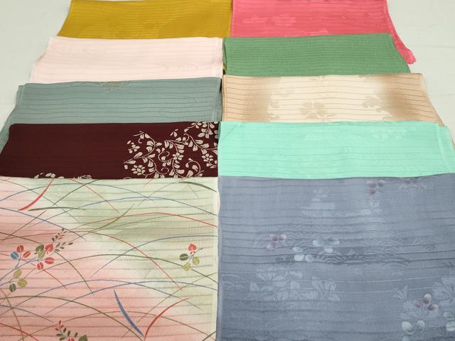 平和屋着物＊夏物　和装小物　帯揚げ10枚　全て正絹　逸品　DAAT0892by