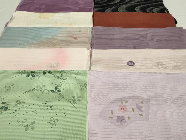 平和屋着物＊夏物　和装小物　帯揚げ10枚　全て正絹　逸品　DAAT0893by